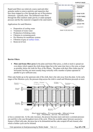 Unit operation in Food Processing | DOC