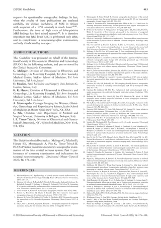 Hướng dẫn Thực hành ISUOG (cập nhật 2020): Siêu âm đánh giá hệ thần ...