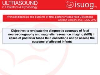 UOG Journal Club: Prenatal diagnosis and outcome of fetal posterior ...