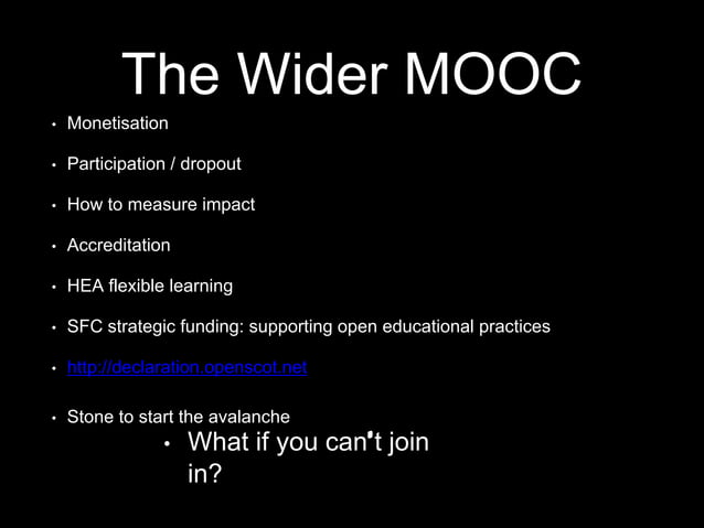 MOOCs at Glasgow | PPT