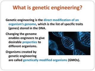 Genetic engineering Presentation pptx | PPTX