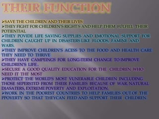 Presentation on Save the children | PPTX