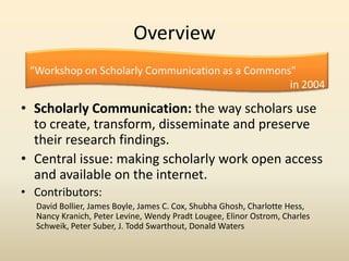 Understanding knowledge as a commons | PDF