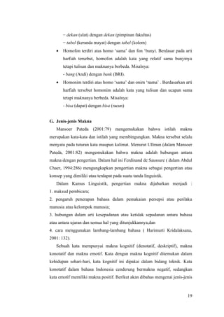 Makalah Semantik dan Sintaksis dalam Bahasa Indonesia | DOC