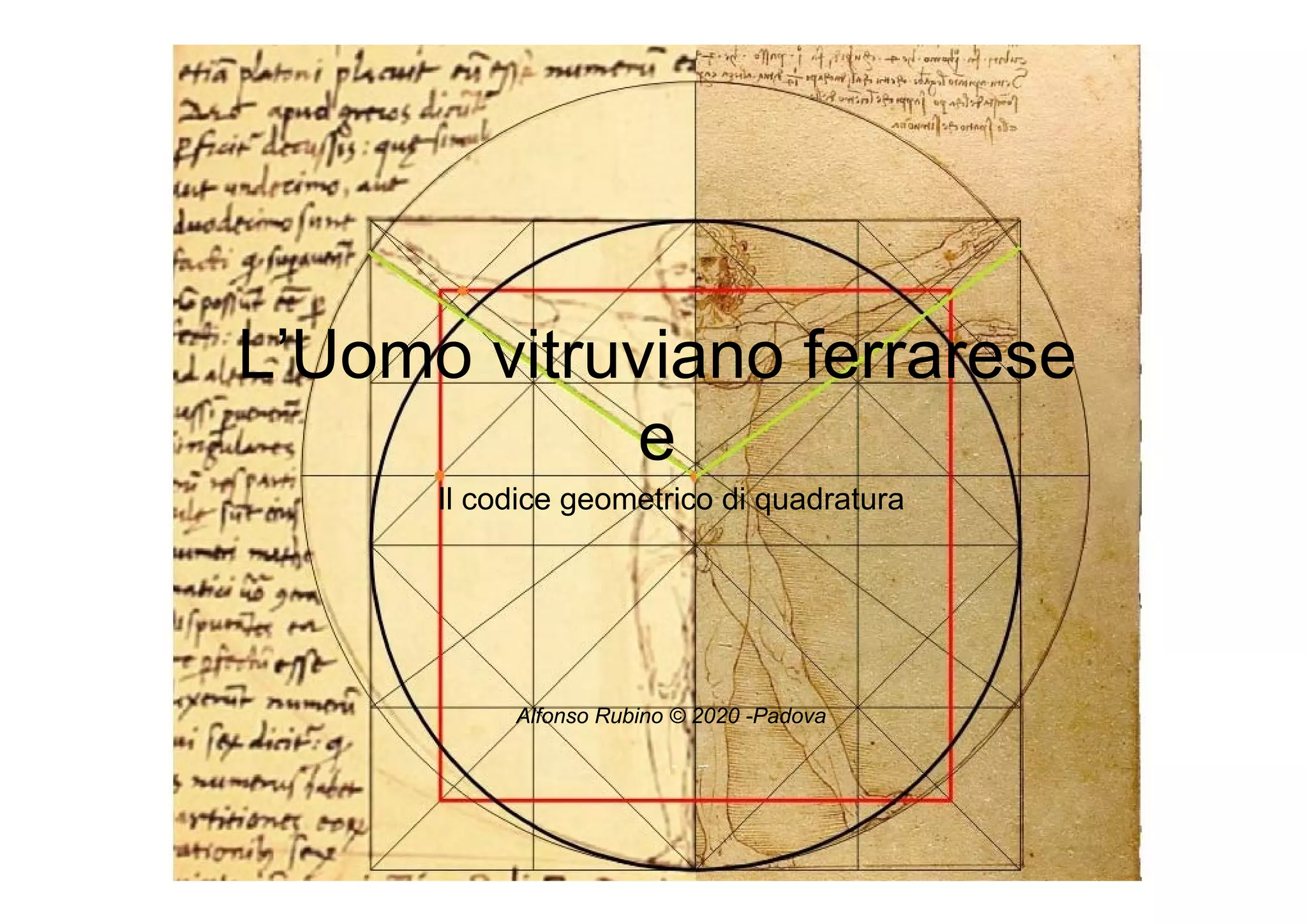 Uomo vitruviano manoscritto ferrarese | PDF