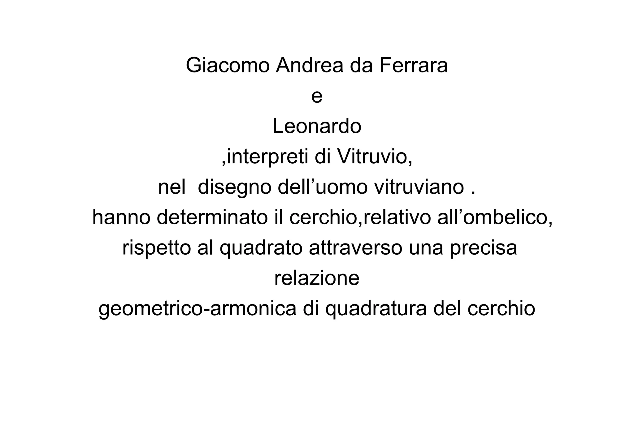 Uomo vitruviano manoscritto ferrarese | PDF