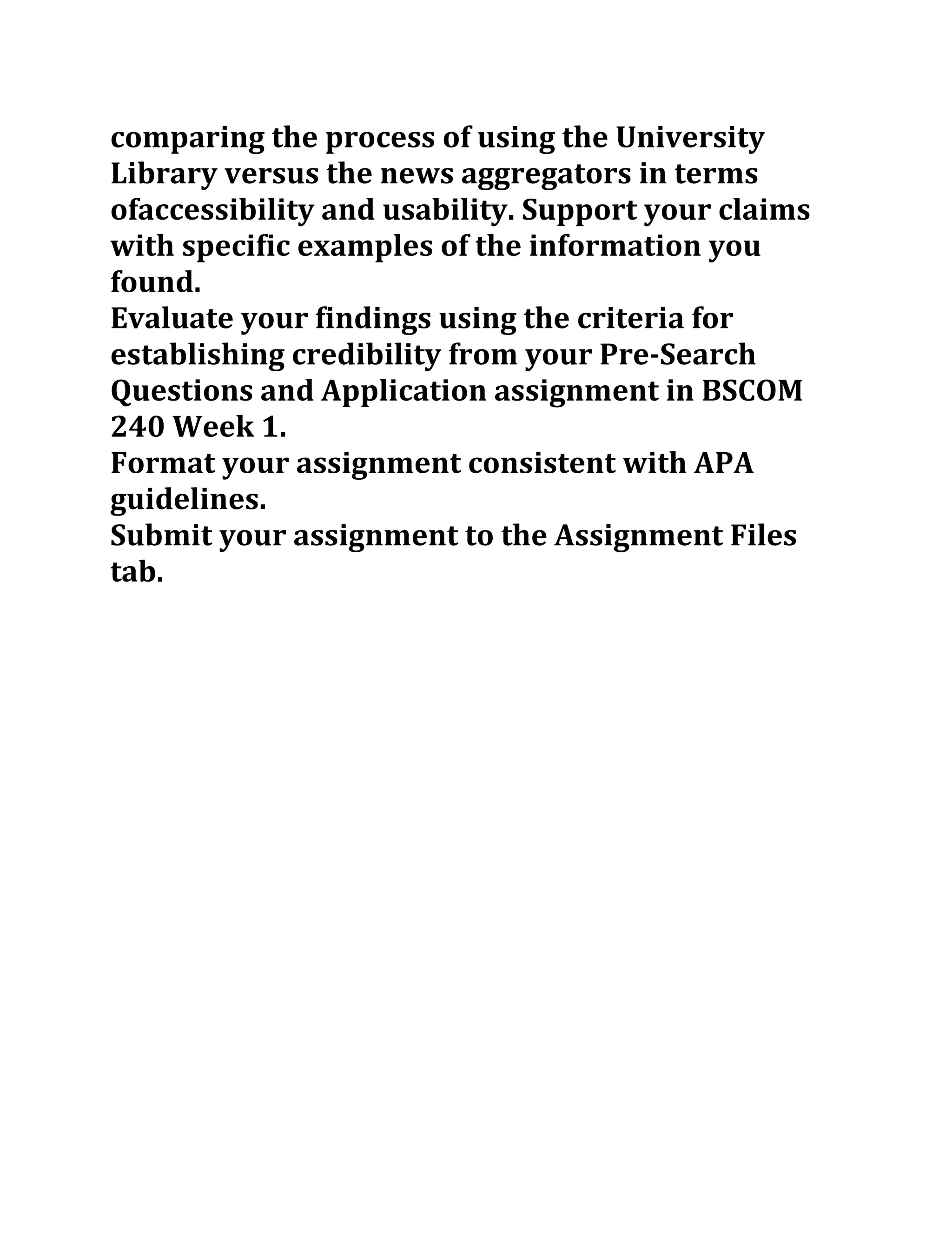 Uop bscom-240-week-2-finding-information-new | PDF