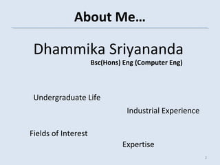 Speech at UOP on "Computer Engineering vs Industry" | PPT