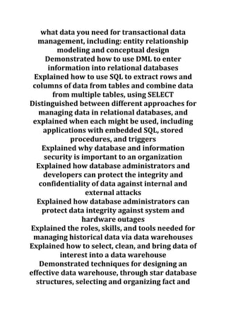 Uop dbm 502 week 6 big data paper | DOC