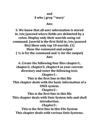 Uop pos 433 week 4 file processing commands worksheet new | PDF