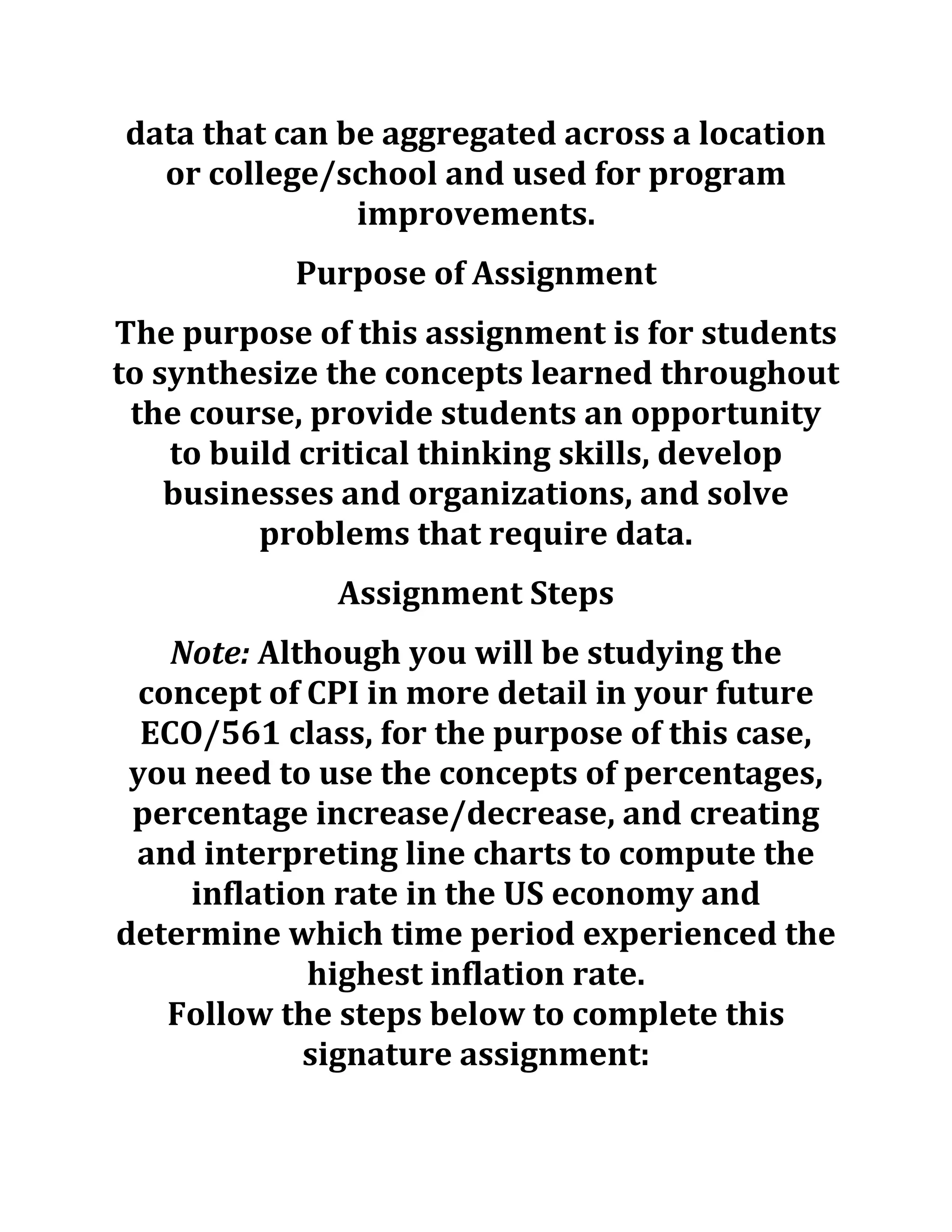 Uop qrb 501 week 6 signature assignment new | DOC
