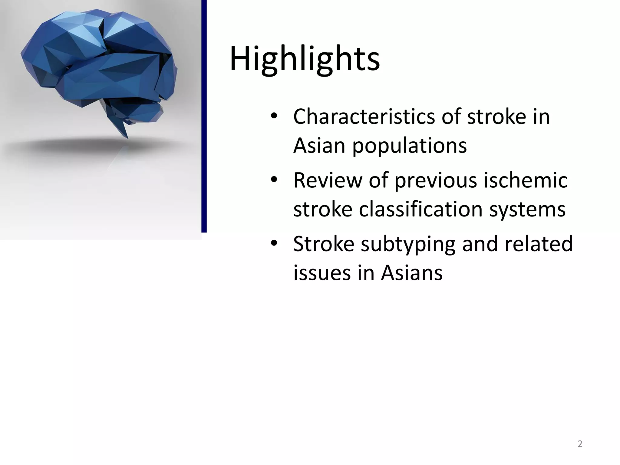 Ischemic Stroke Subclassification, An Asian Viewpoint | PDF