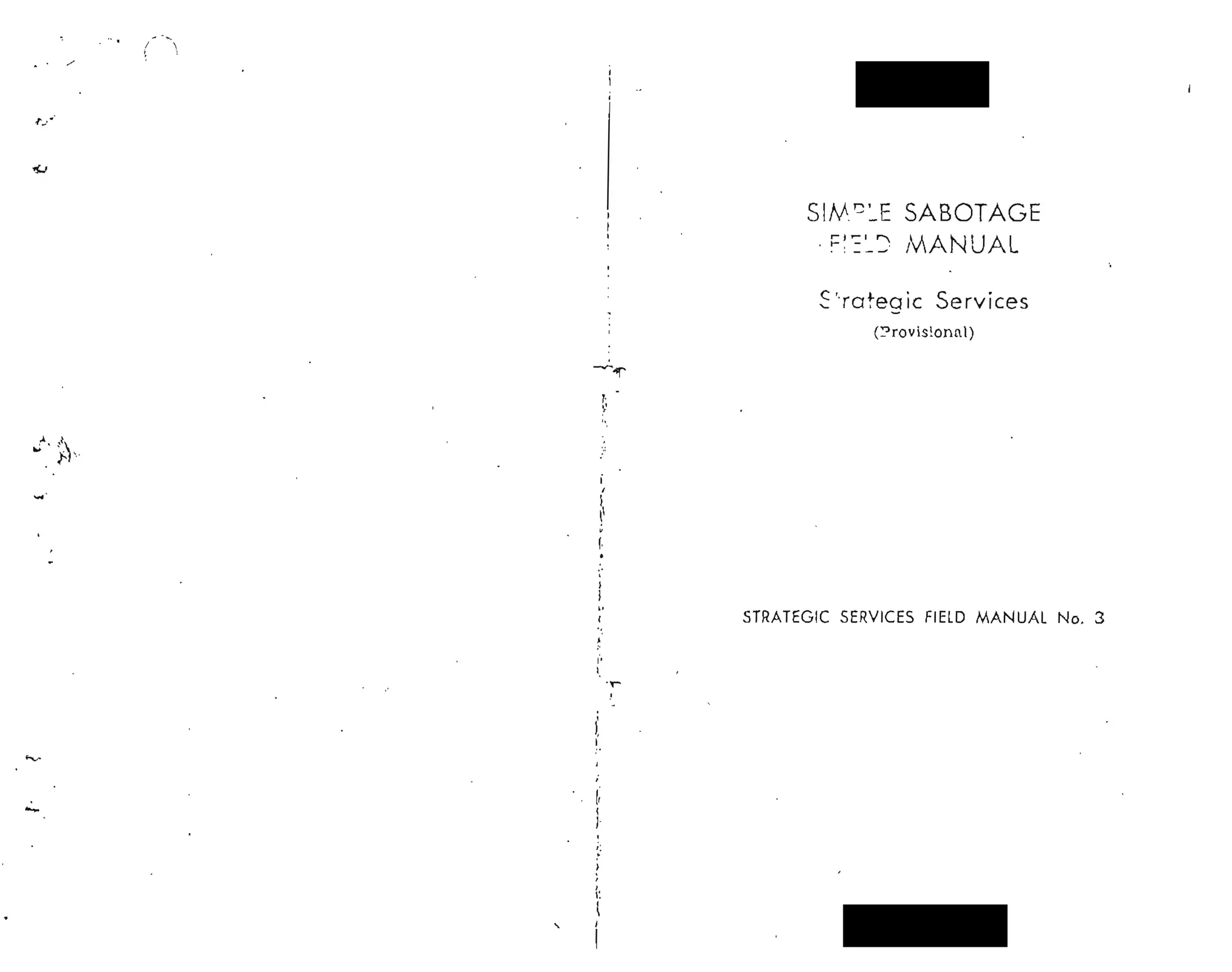 (U) OSS Simple Sabotage Field Manual | PDF