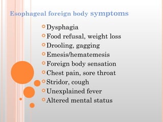 Foreign Body In Children | PPT