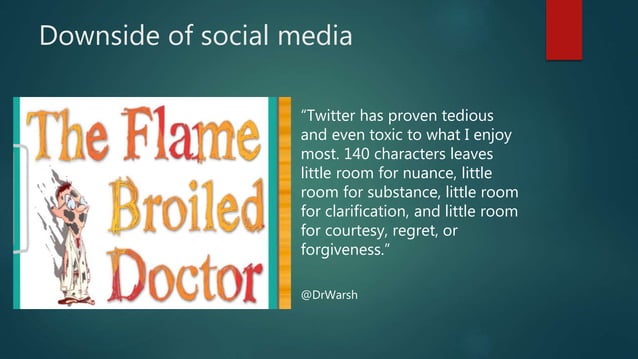 Professional use of social media (for medical students) | PPT