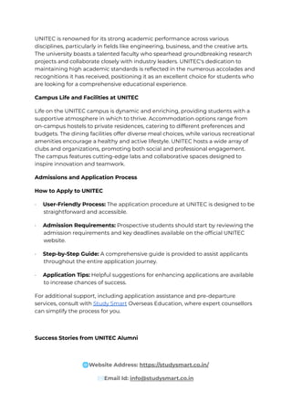 Study Destination Unitec Institute of Technology, New Zealand | PDF