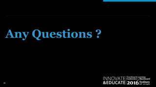 UOW Exemplar Moodle Site with DLT’s - Lynley Clark, Blackboard and ...