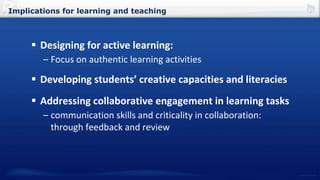 Facilitating student-led teaching and content creation through ...