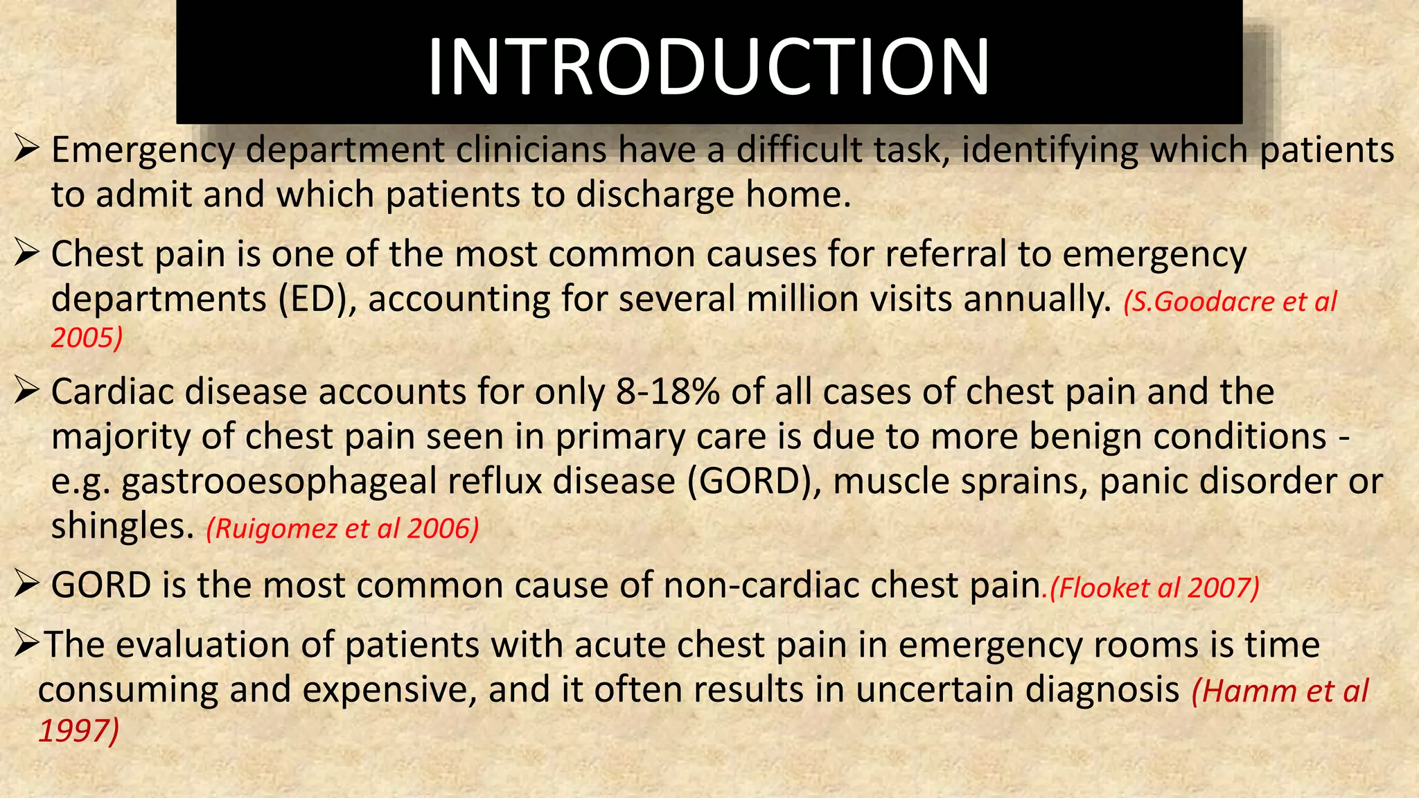 Chest pain cardiac or not Dr Yasser Diab | PPTX