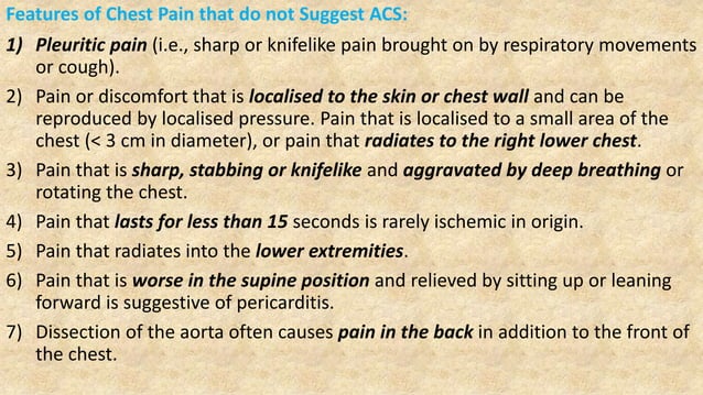 Chest pain cardiac or not Dr Yasser Diab | PPT