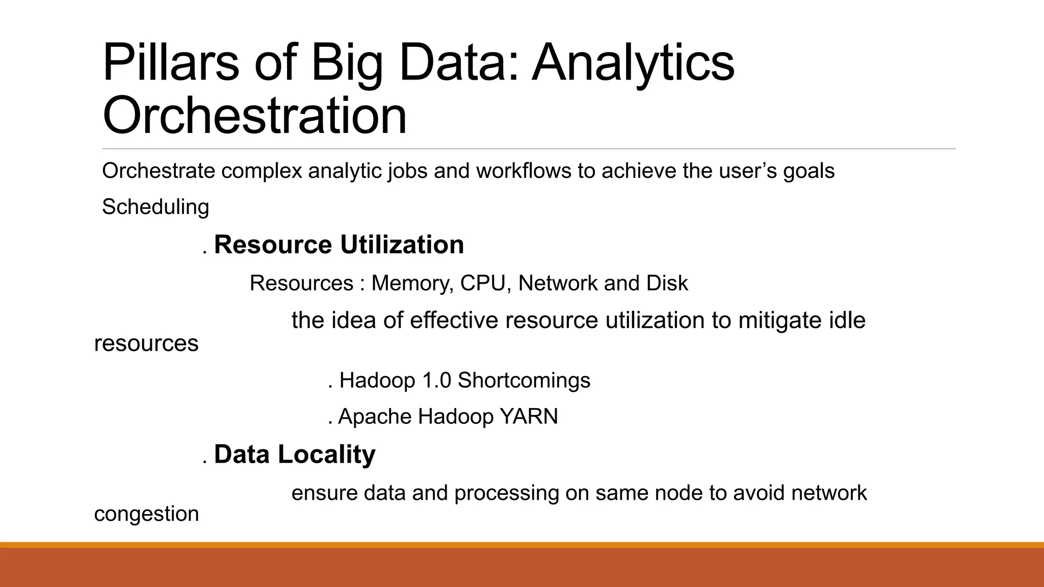 The Six pillars for Building big data analytics ecosystems | PPT