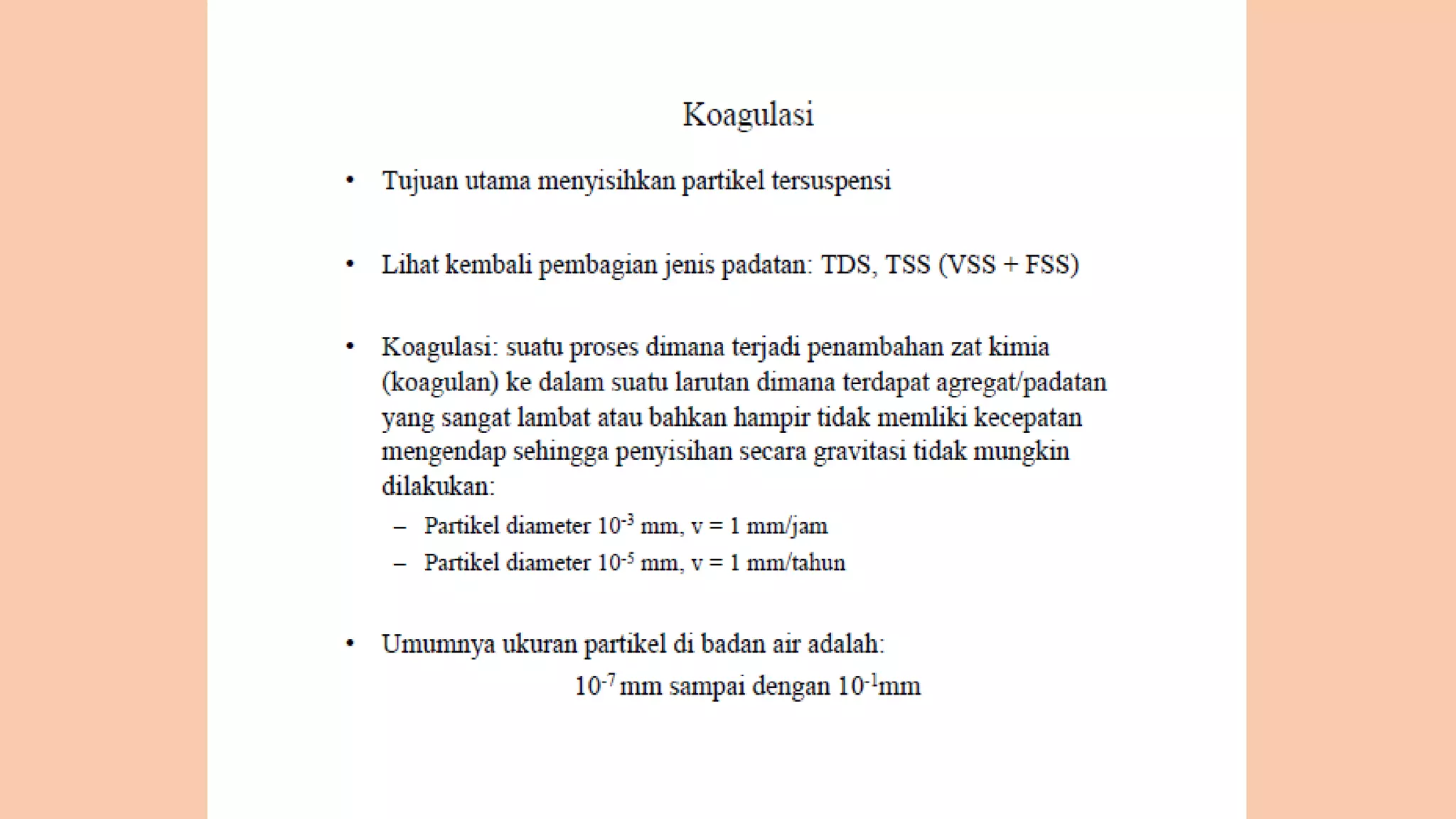 UNIT PROSES - KOAGULASI | PPTX