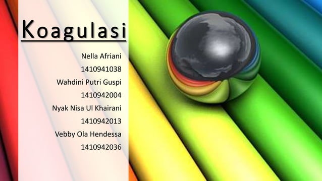 UNIT PROSES - KOAGULASI | PPTX