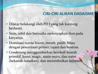 ALIRAN SENI RUPA DADAISME | PPTX