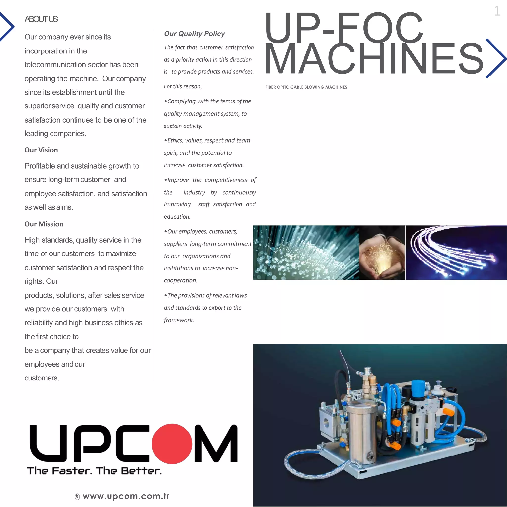 cable blowing machine - Up-FOC | PDF