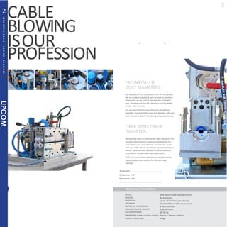 cable blowing machine - Up-FOC | PDF