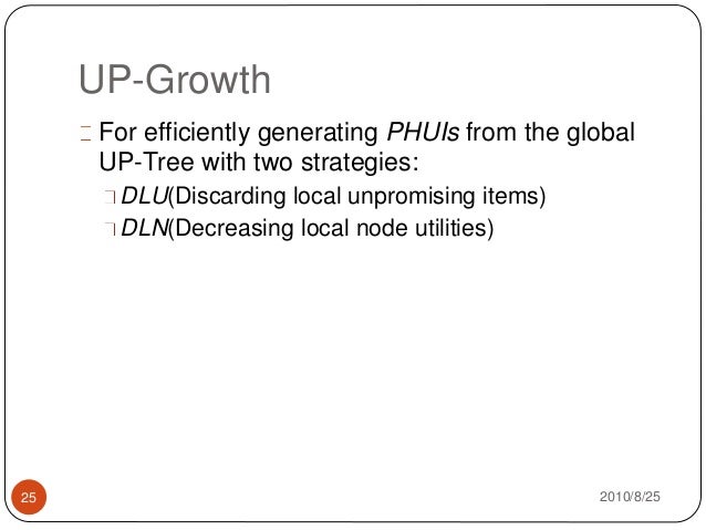 Up Growth An Efficient Algorithm For High Utility Itemset Miningsigk
