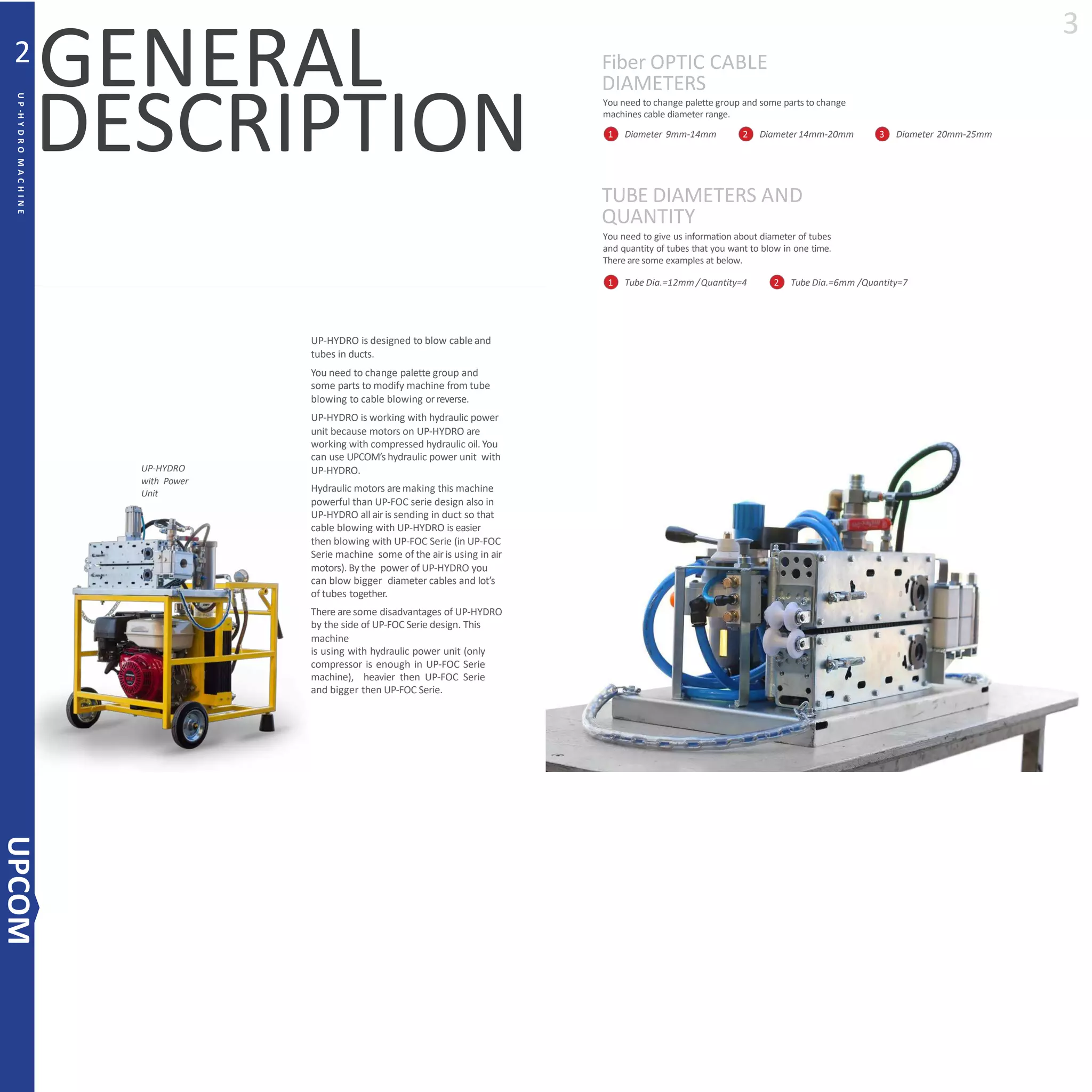 Cable Blowing Machine Up-Hydro | PDF