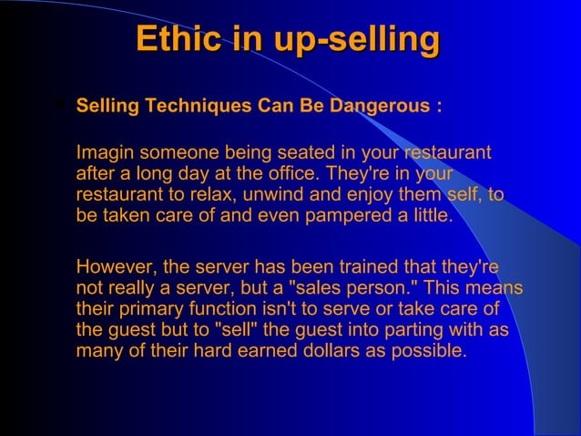 Up selling skills | PPT