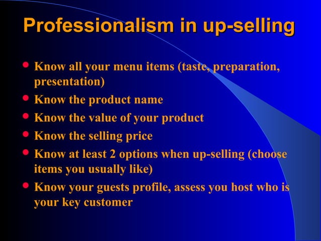 Up selling skills | PPT