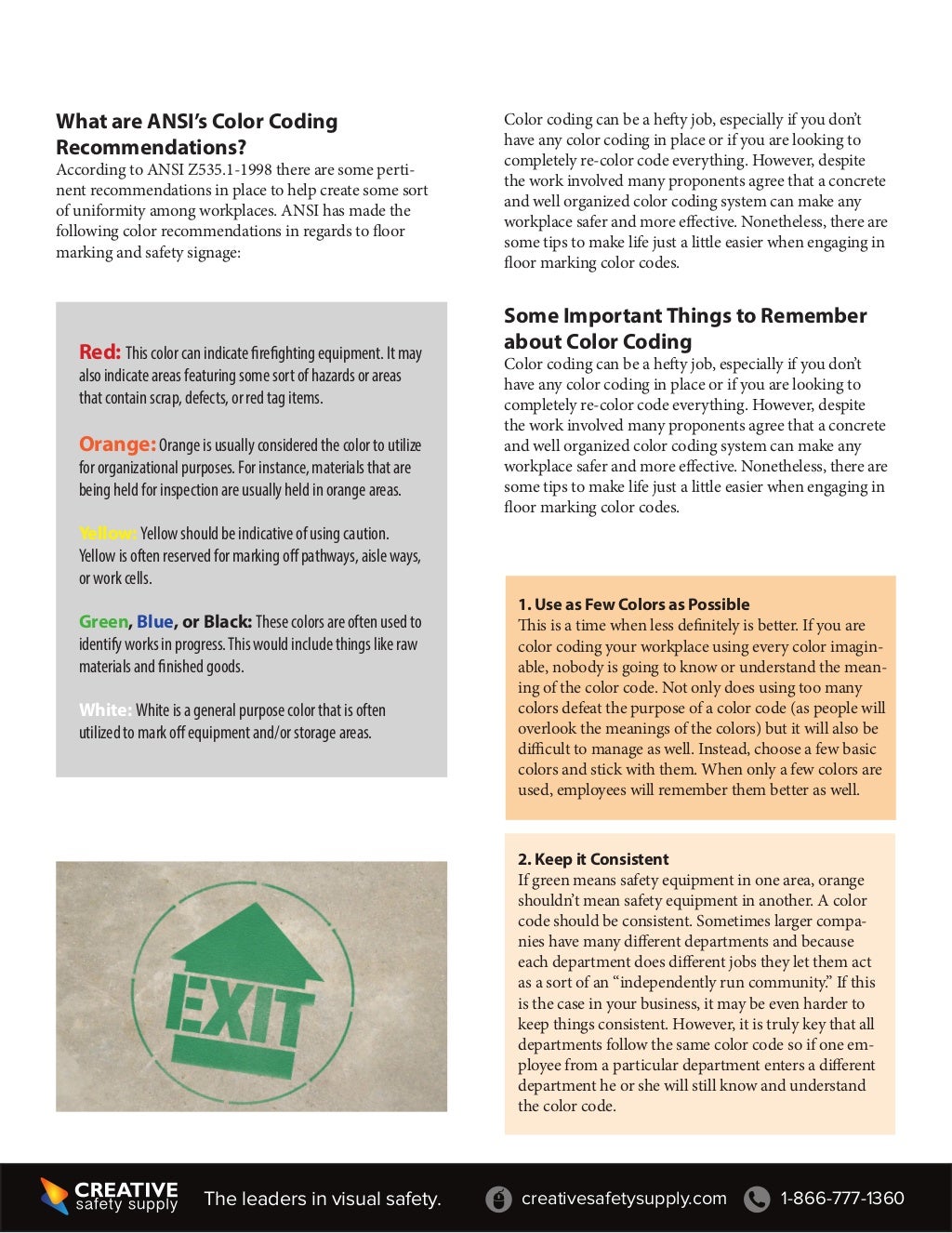 The Power of color coding for floor marking OSHA Standards