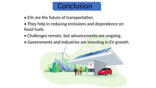 Electric Vehicle ppt EVs on sustainability | PPTX