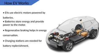 Electric Vehicle ppt EVs on sustainability | PPTX