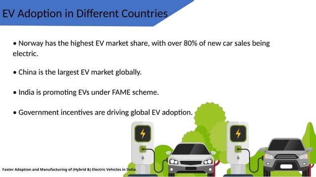Electric Vehicle ppt EVs on sustainability | PPTX