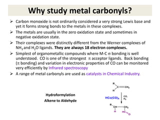 Metal Carbonyls | PPTX