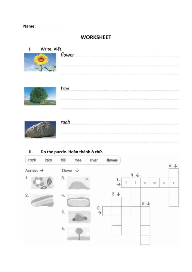 Everybody Up 1 - Unit 5 - worksheet grade 1 | DOCX