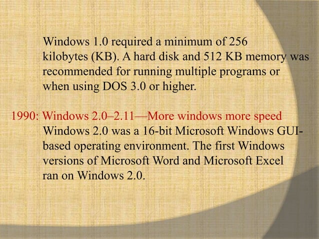 A very brief history of Microsoft Windows | PPT
