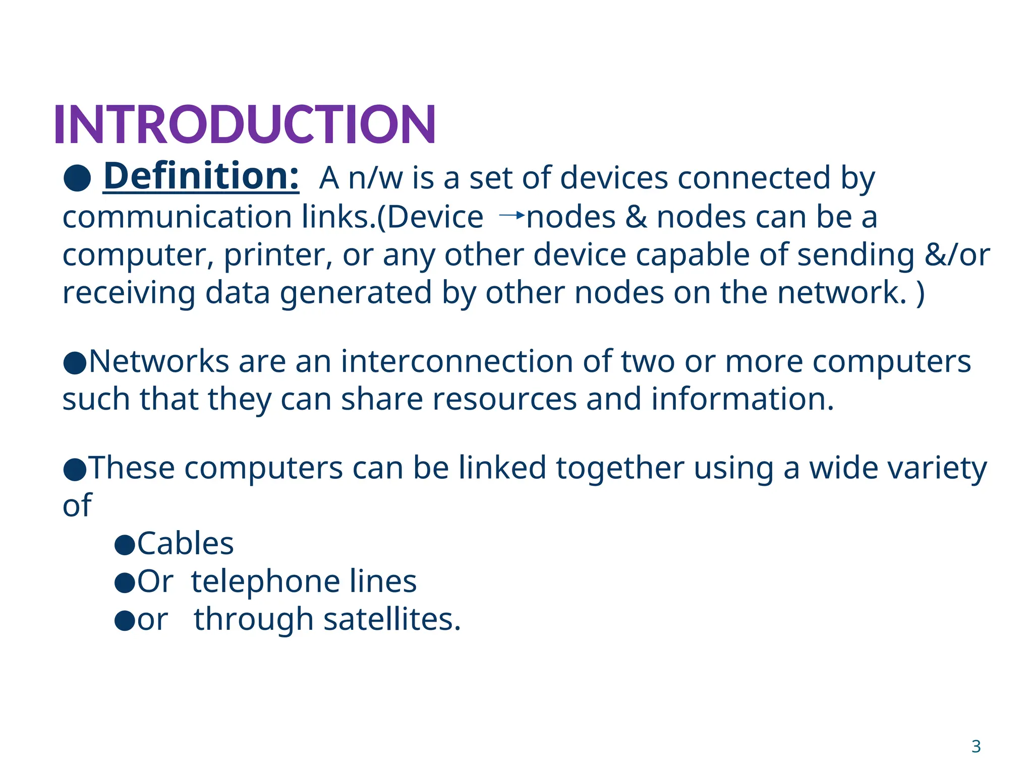 COMMUNICATION NETWORK INTRODUCTION PART-1 | PPT
