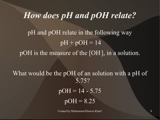 Ph and POH | PPT