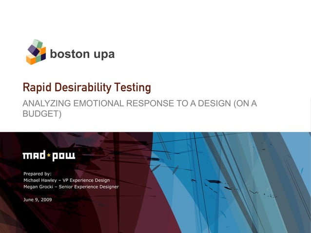 Desirability Testing: Analyzing Emotional Response to a Design | PDF ...