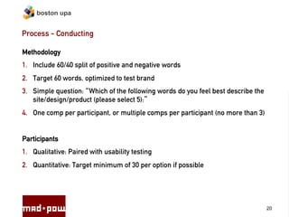 Desirability Testing: Analyzing Emotional Response to a Design | PDF