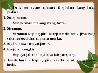 Upacara Adat Tingkeban | PPTX