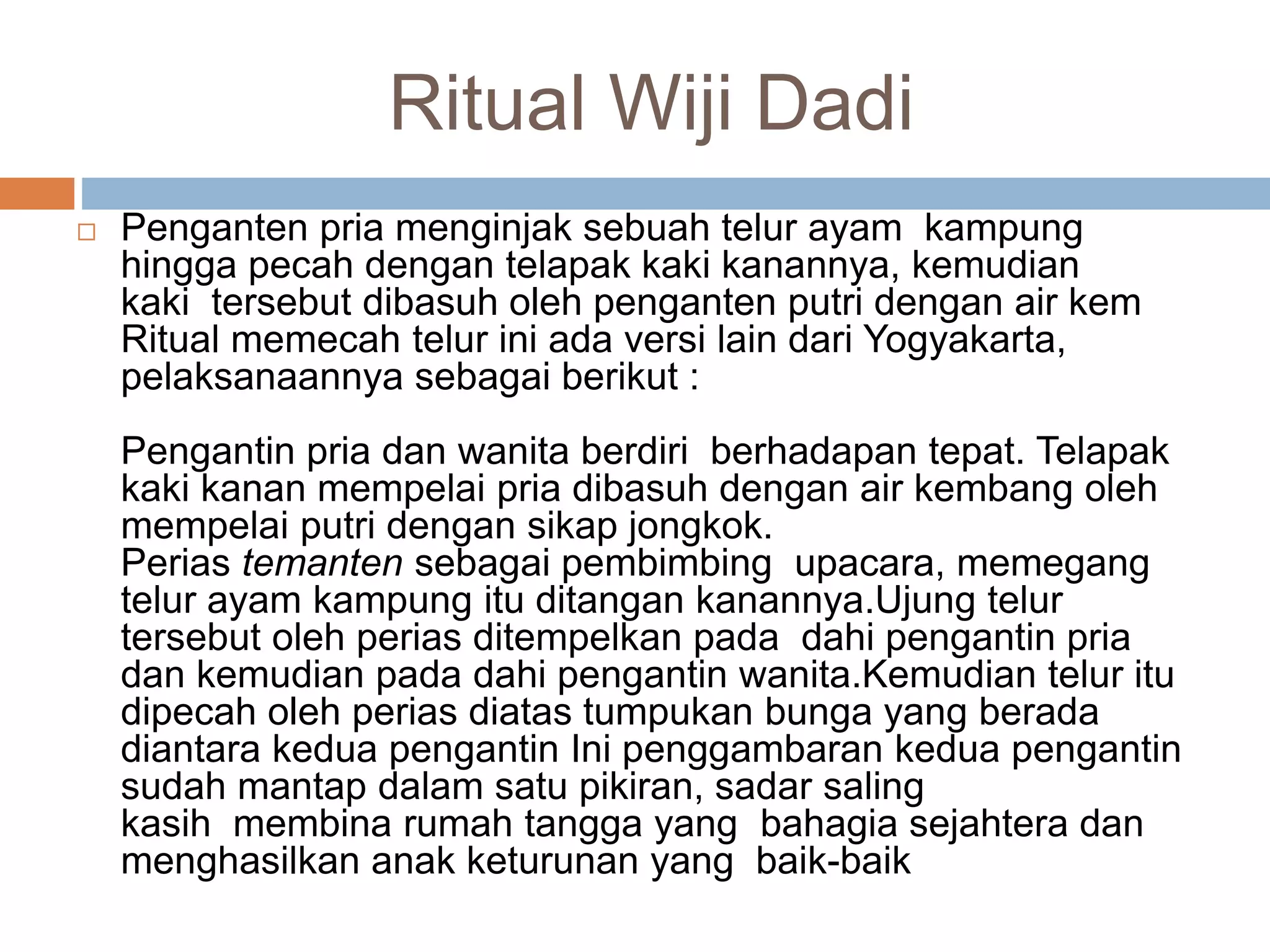 Upacara kawinan adat jawa | PPTX