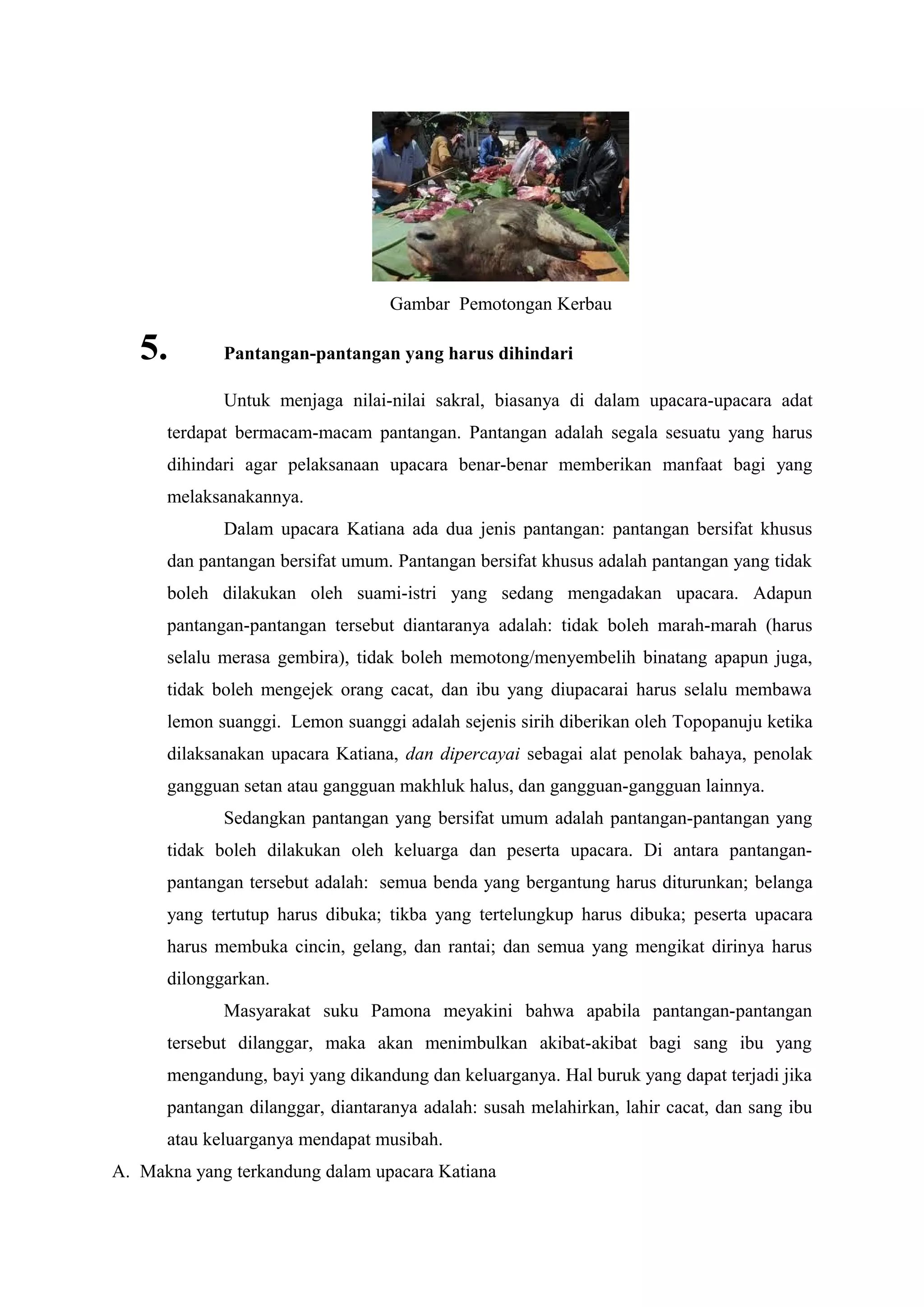 Upacara kehamilan masyarakat sulawesi tengah | DOC