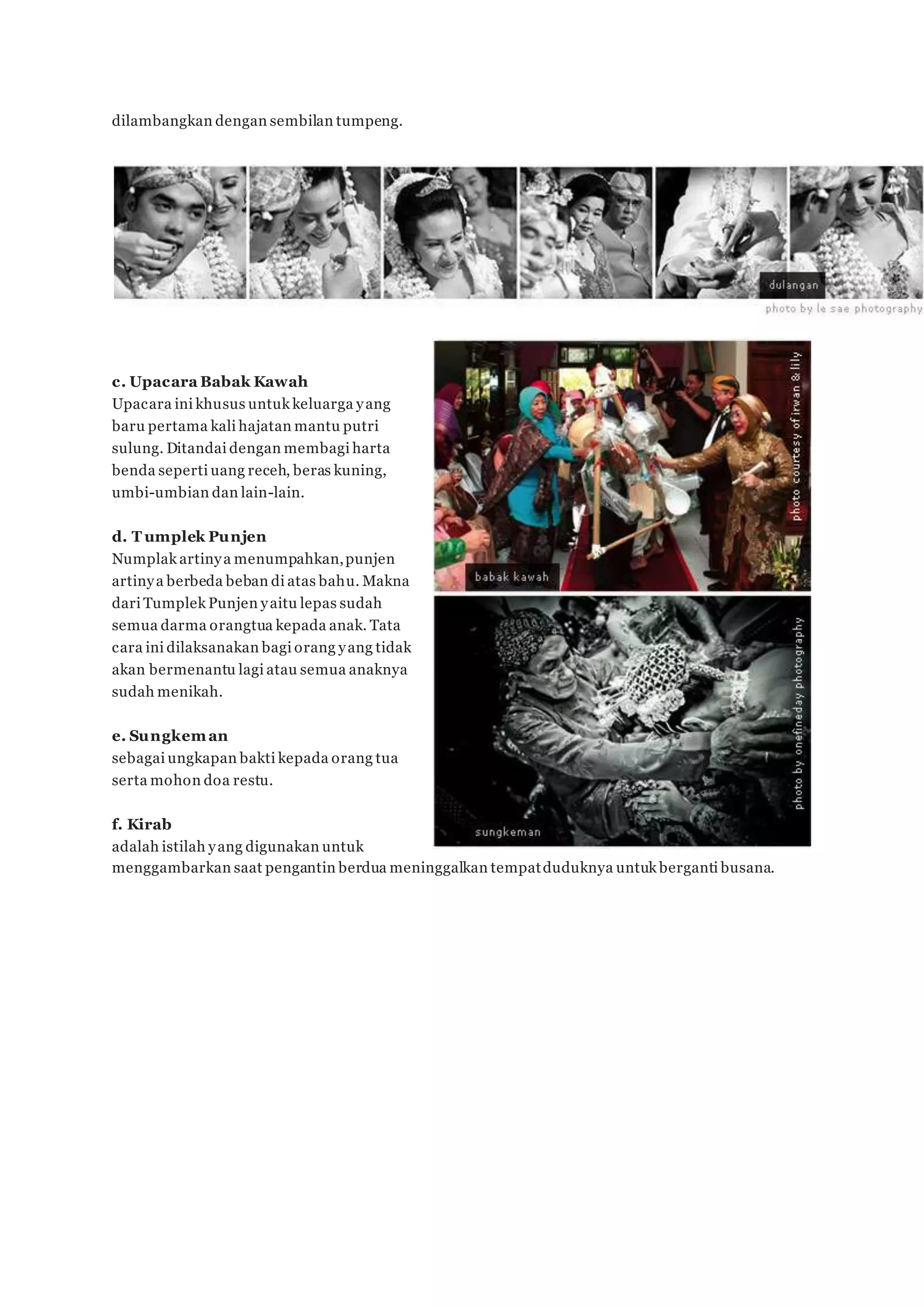 Upacara perkawinan tradisional jawa | DOCX
