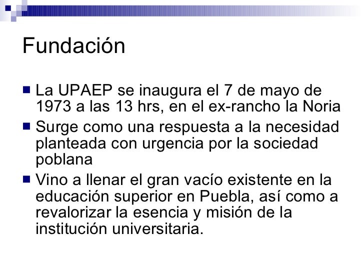 Qué significa UPAEP y cuál es su historia